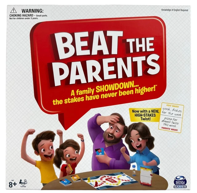 BEAT THE PARENTS Family Board Game by Spinmaster 2021 - (8yrs ...