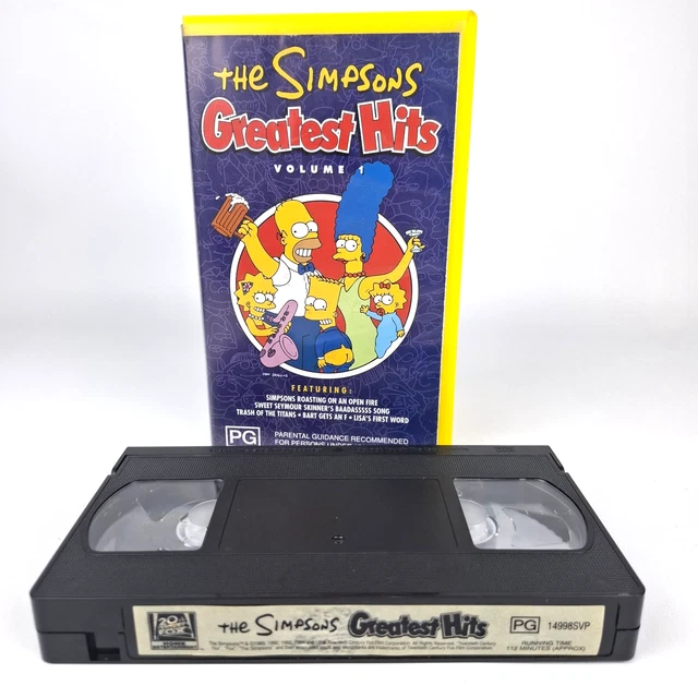 THE SIMPSONS GREATEST Hits Volume 1 VHS Tape PAL 1999 Homer Marge Bart ...