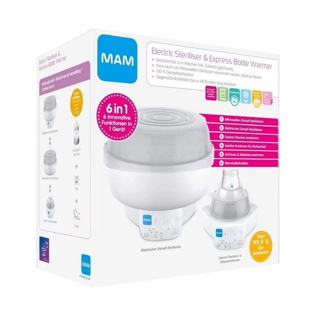 MAM MAM 6-IN-1 Steriliser and Express Baby Food Warmer, Bottle Warmer £ ...
