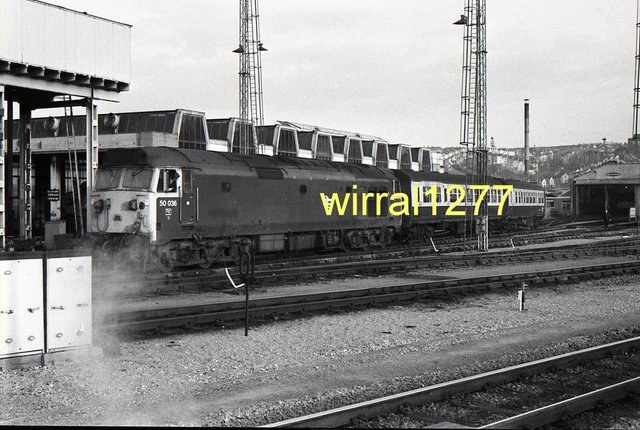 ORIGINAL RAILWAY PHOTOGRAPHIC negative Class 50 50036 at Bristol £3.00 ...