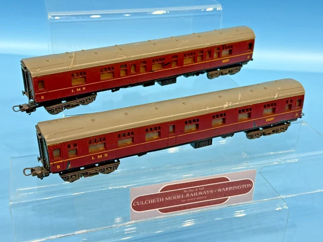 LIMA 'HO' GAUGE 2X Lms Mk1 Passenger Coaches (Poor Unboxed Condition) £ ...