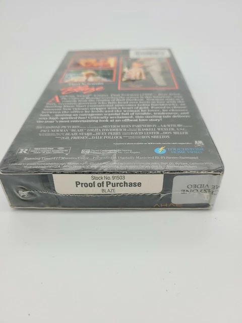 BLAZE (1989)-VHS MOVIE-BIOGRAPHY Drama-Paul Newman Lolita Davidovich NEW $16.80 - PicClick CA