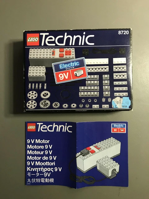 LEGO TECHNIC 8720 MOTOR SET 9V von 1990 komplett mit OVP und OBA EUR 55 ...