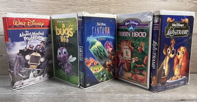DISNEY VHS CLASSIC/PIXAR Animated Films in Clamshell Cases Bundle Of 5 ...