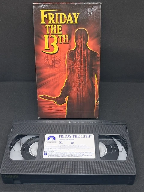 FRIDAY THE 13TH Part 1 (VHS, 1980) Rare Horror 2001 Paramount Jason ...