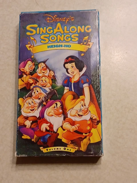 DISNEY SING ALONG Songs VHS Tape Heigh-Ho Volume One $21.70 - PicClick CA