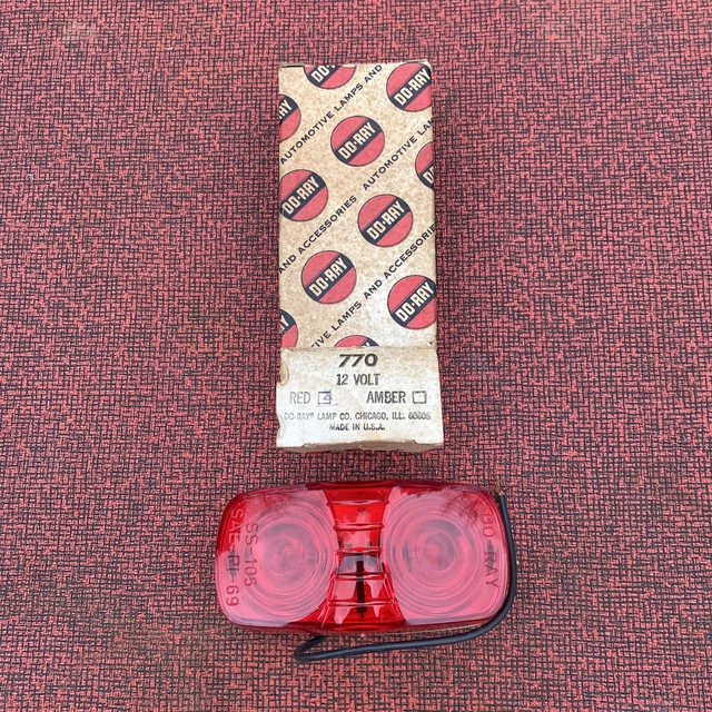 VINTAGE DO-RAY 770 12 Volt Red Automotive Light New Old Stock $22.49 ...