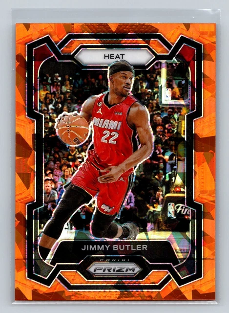 2023-24 PANINI PRIZM #118 Jimmy Butler Prizms Orange Ice NBA Miami Heat ...