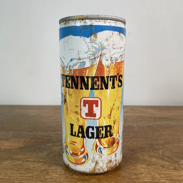 VINTAGE TENNENT'S LAGER Lovelies Tin Can Trish Pin Up Girl Model Beer ...