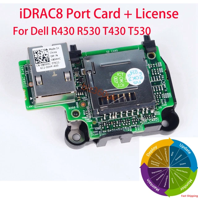 PARA DELL IDRAC8 Enterprise Set para PowerEdge R430 R530 T430 Remote ...