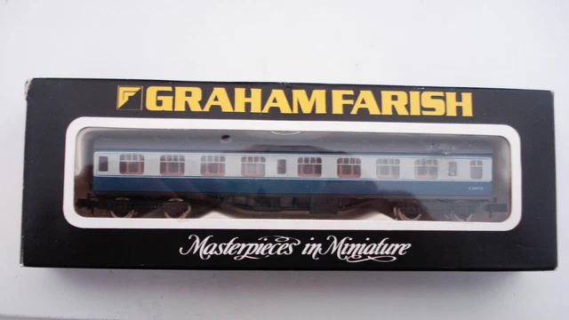 GRAHAM FARISH N Gauge, 0685 Br Mk` Corr 2Nd(Sk) Blue/Grey, Boxed £15.00 ...