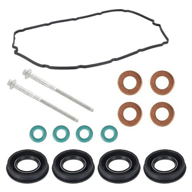 FOR FORD TRANSIT MK7 2.2 TDCi INJECTOR SEALS BOLTS+ ROCKER COVER GASKET ...