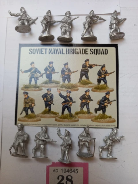 28MM WARLORD GAMES WW2 Soviet Naval Brigade Squad Bolt Action 2 £15.00 ...