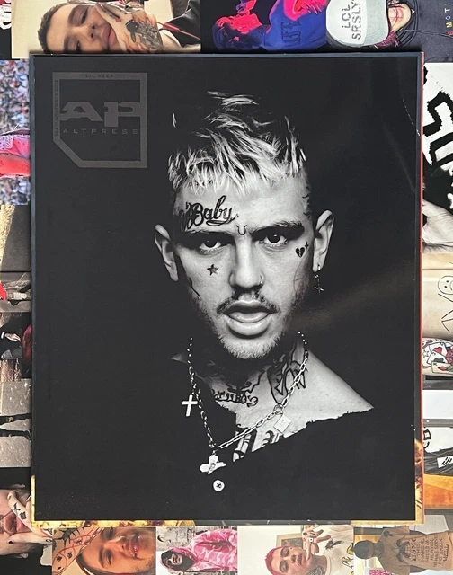 LIL PEEP ALT Press Magazine Rare Special Pinup Photos GBC Goth Emo Trap ...