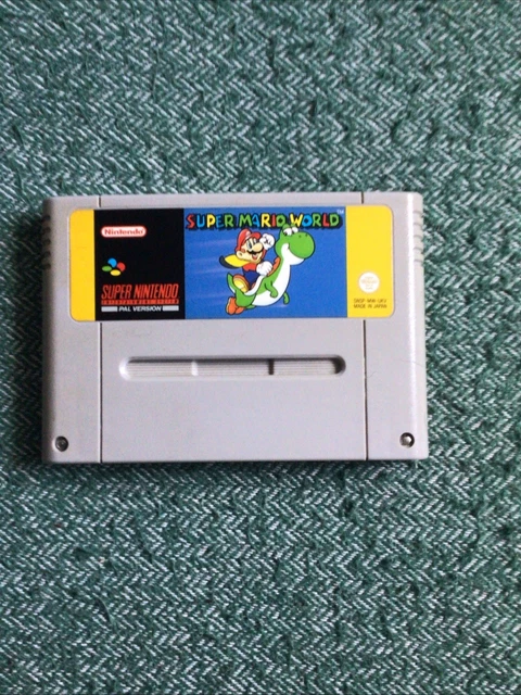 SUPER MARIO WORLD Nintendo SNES PAL UK Cartridge Cart Only £16.32 ...