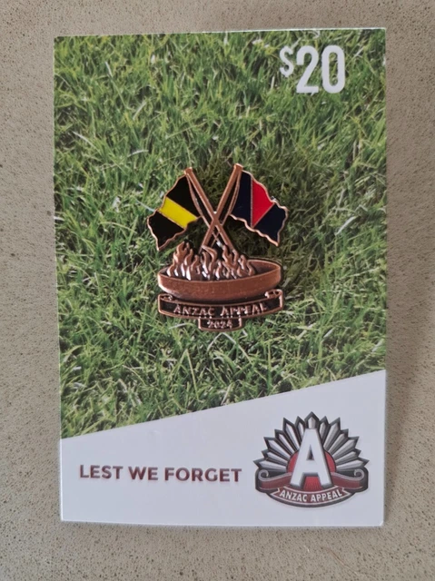 AFL 2024 ANZAC Day Eve Game Pin Badge Only Sold @ Richmond Melbourne ...