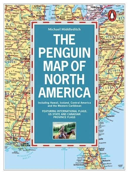 THE PENGUIN MAP of North America By Middleditch, Michael Michael $20.32 ...