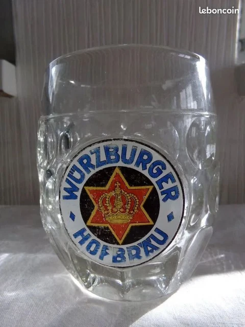 ANCIENNE CHOPE ÉMAILLÉE bière brasserie WURZBURGER HOFBRAU EUR 30,00 ...
