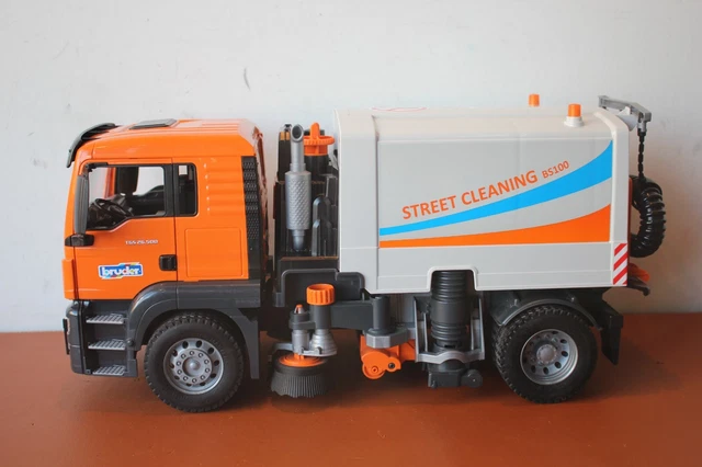 BRUDER MAN TGS Street Sweeper Truck $89.99 - PicClick CA