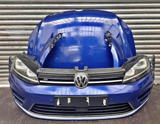 VOLKSWAGEN GOLF MK7 R Front End Bonnet Bumper Rad Pack Lapiz Blue LD5K ...