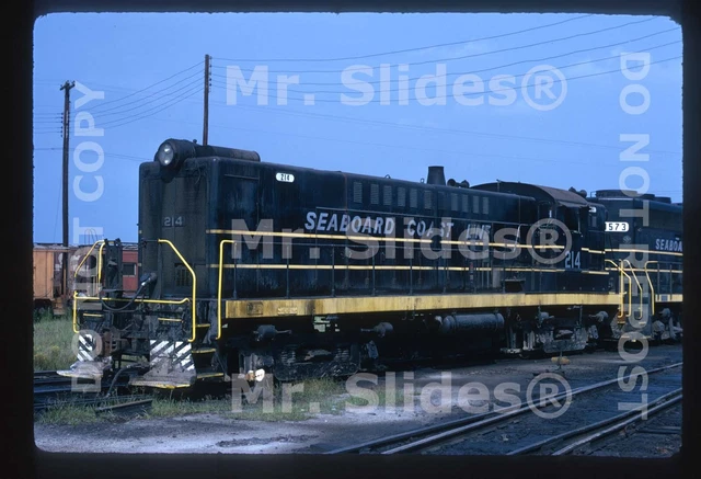 ORIGINAL SLIDE SCL Seaboard Coast Line Baldwin RS12 214 Jacksonville FL ...