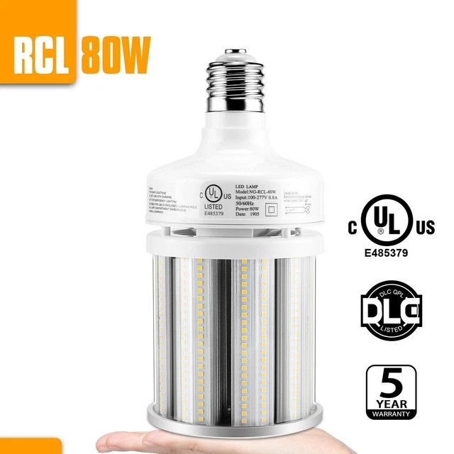 80W LED CORN Retrofit Bulb Replace 400W MH/HPS Warehouse Street High ...