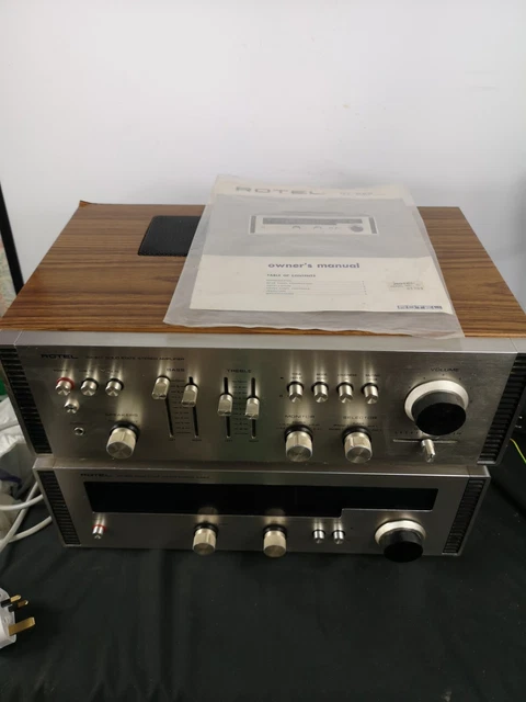 VINTAGE ROTEL RA - 611 Stereo Amplifier Plus RT-622 Stereo Tuner £110. ...