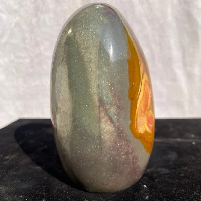 790G NATURAL POLYCHROME Ocean Landscape Jasper Stone Mineral Display ...