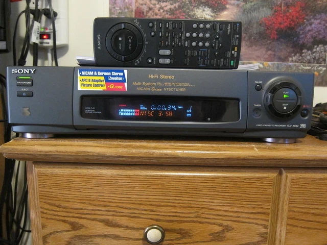 SONY SLV-X842 MULTI system Hi Fi Stereo VCR PAL NTSC MESECAM 110-240v w/Remote $1,509.27 ...