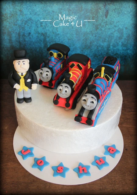THOMAS THE TANK inspired edible cake toppers: Thomas, James, Gordon ...