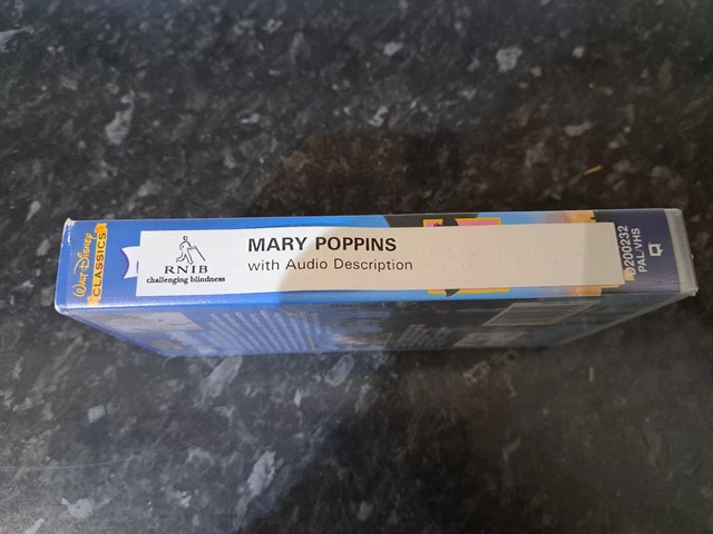 DISNEY MARY POPPINS Rnib Vhs Video With Audio Description £12.00 ...