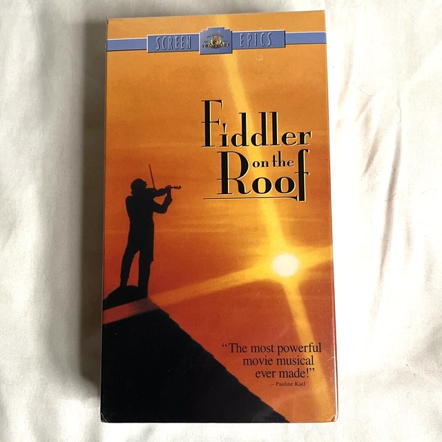 FIDDLER ON THE Roof VHS Screen Epics Musical Topol 2 Cassette Sealed ...