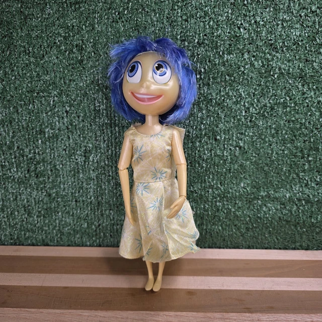 DISNEY PIXAR 10” Deluxe Inside Out Joy Talking Doll Light Up Toy Works ...