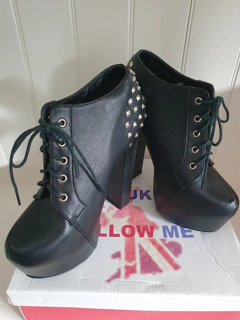 FOLLOW ME WOMEN'S Studded Ankle Boots UK Size 7 £10.80 - PicClick UK