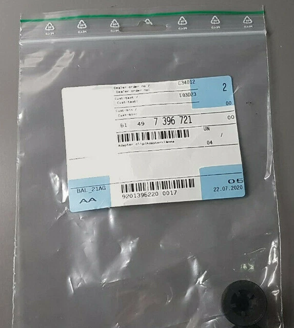 NEW GENUINE BMW F34 Gt & Lci F36 Gran Coupe Adapter Clip 7396721 £7.93 ...