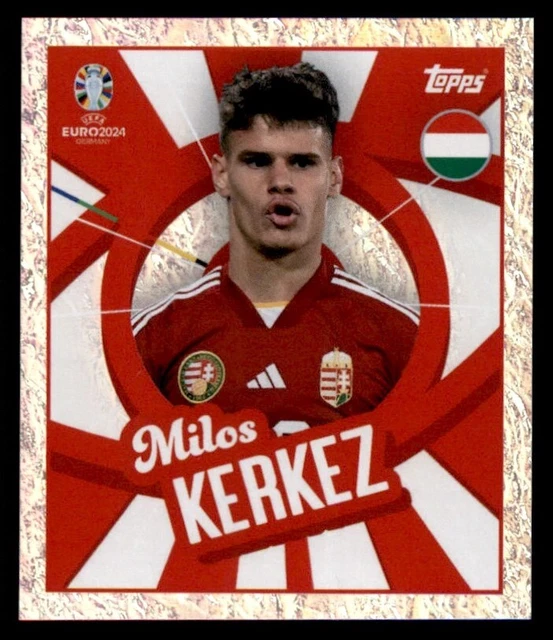 TOPPS EURO 2024 Sticker - Milos Kerkez Group A No. HUN-PTW £1.00 ...