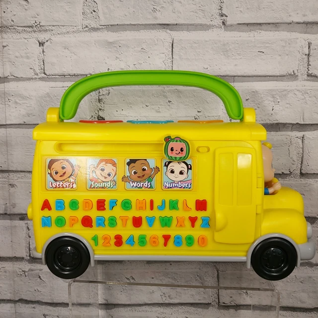 COCOMELON LEARNING BUS Carry Along Talking Lights Sounds Musical ...