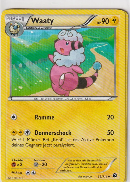 POKEMON MAPPA XY Dampfkessel No. 39/114 Waaty Tedesco EUR 1,00 ...