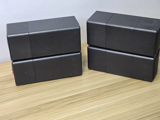 SANYO DC-SF5 COMPACT Hi-Fi Cd Player System Speakers Pair Cube Twisting ...