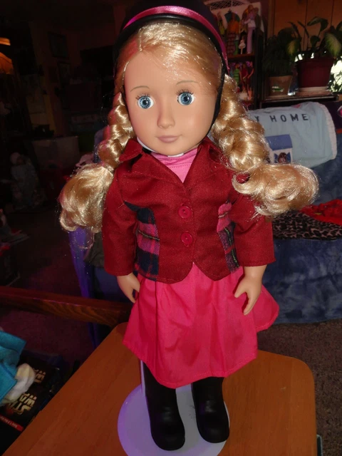 BATTAT OUR GENERATION Doll Lily Anna Deluxe Posable Equestrian Horse ...