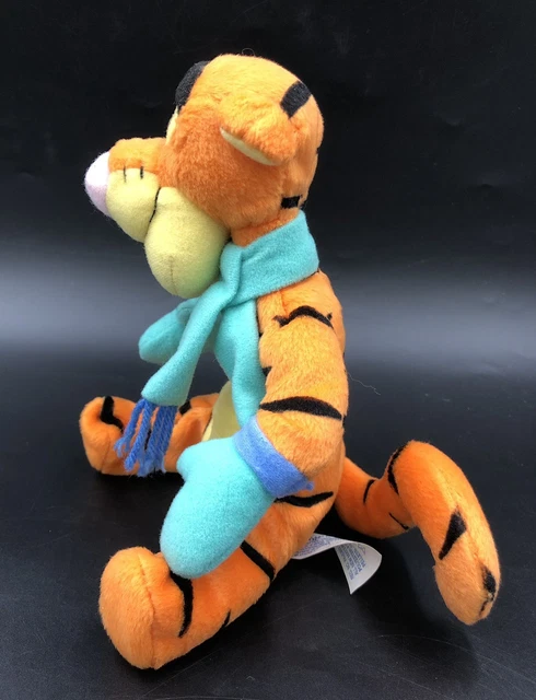 DISNEY STAR BEAN Winnie The Pooh Tigger With Scarf & Gloves 8” Plush ...