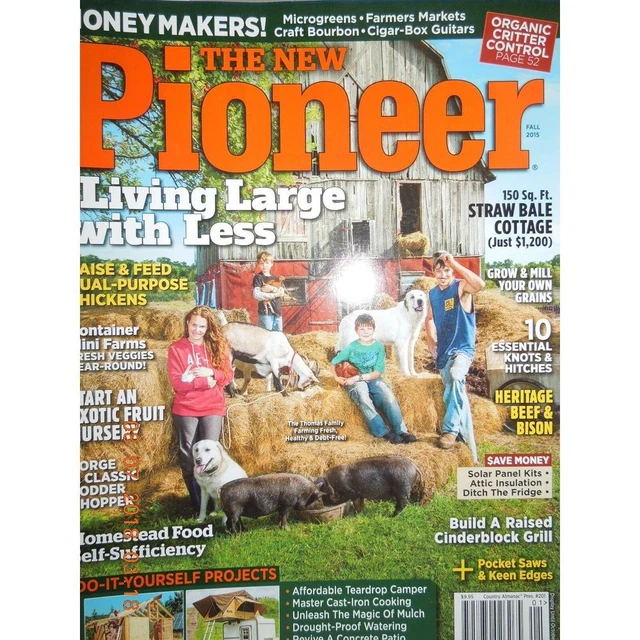 NEW PIONEER LIVING large with less SELF-SUFFICIENCY build a cinderblock ...