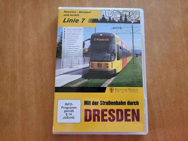 MIT DER STRASSENBAHN durch Dresden - Linie 7 --DVD-- EUR 2,40 - PicClick DE