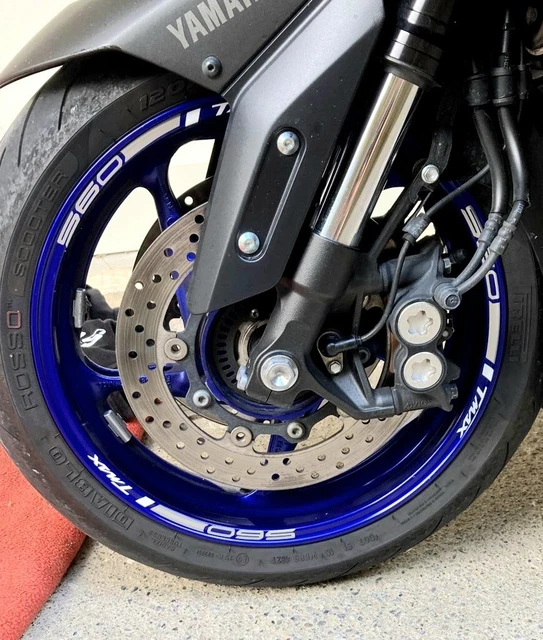 KIT ADESIVI COMPLETO cerchi ruote TMAX 560 T MAX Yamaha stickers decals ...