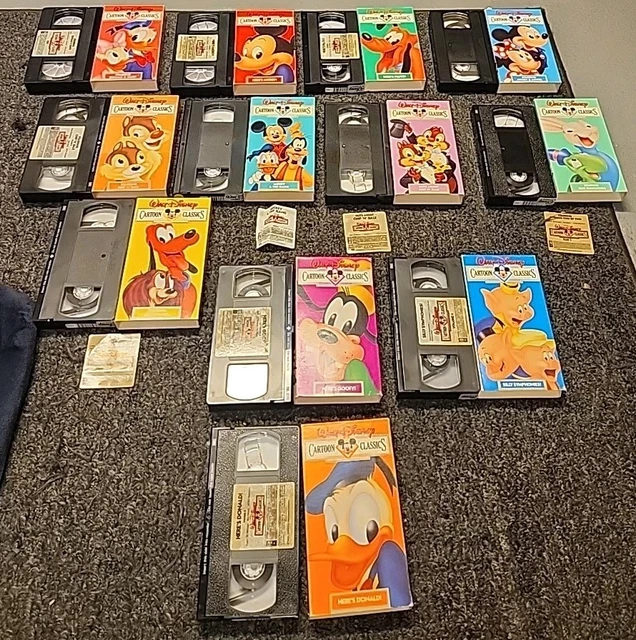 WALT DISNEY HOME Video Cartoon Classics Set 12 VOLUMES VHS LOT £22.38 ...