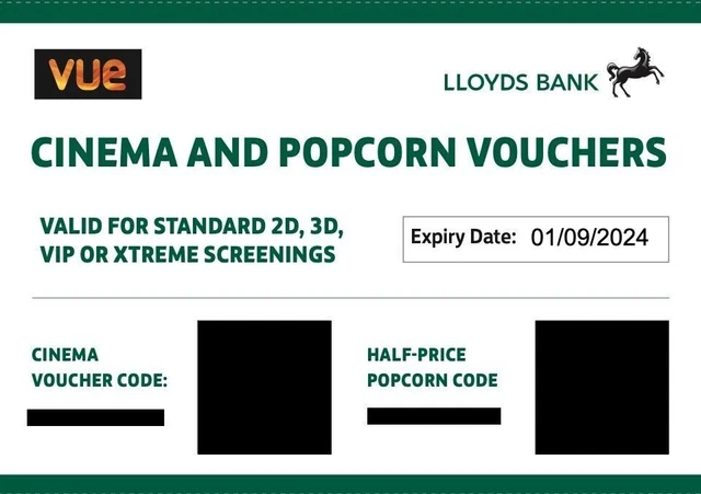 6 X CLUB Lloyds Vue Cinema Tickets Passes (Exp: 1/5/25) £35.00 ...