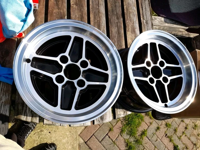 BRAND NEW 4 Spoke Rs2000 MK1 & MK2 Escort 7x13 JBW ALLOY Wheels X 2 New ...