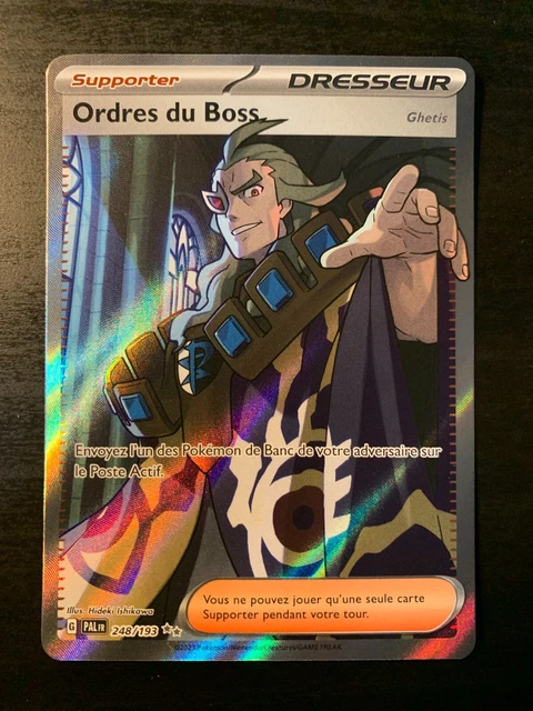 CARTE POKÉMON ORDRES du Boss 248/193 PAL Evolutions à Paldea FR NEUF ...
