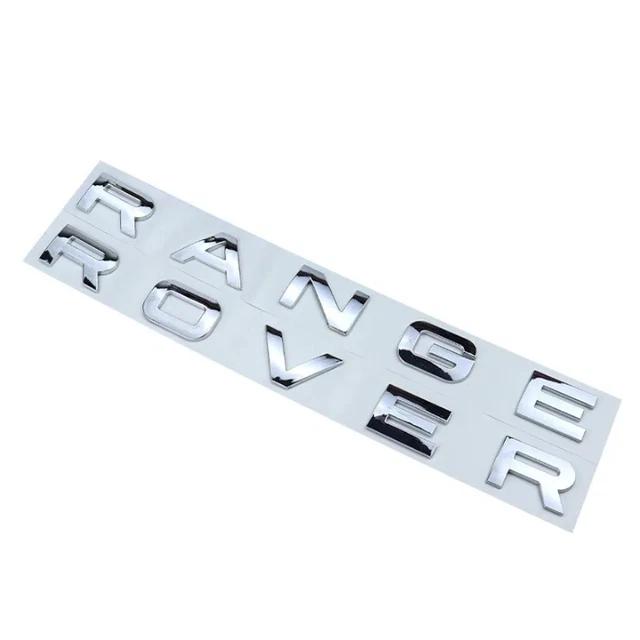 RANGE ROVER SPORT New Evoque Bonnet rear Tailgate Badge Gloss silver ...