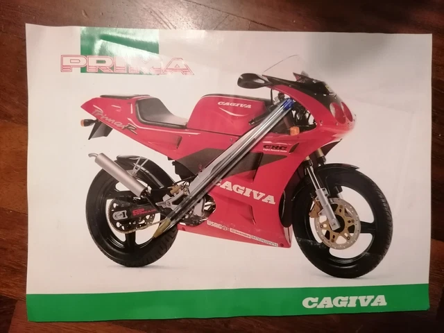 BROCHURE DÉPLIANT FRONTE Retro Cagiva Prima 50cc EUR 19,99 - PicClick IT